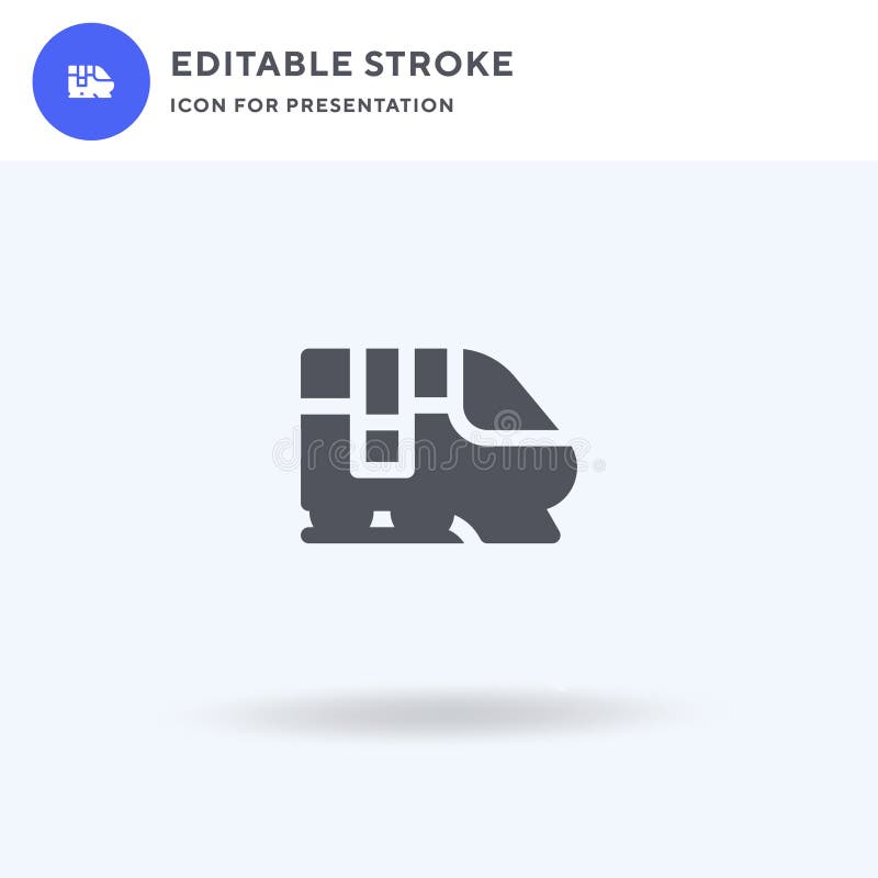 High Speed Train Icon Vector, Filled Flat Sign, Solid Pictogram ...