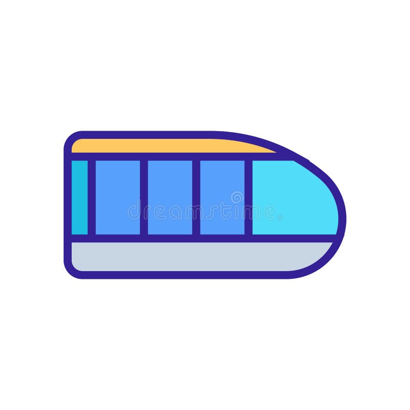 High-speed Train Icon Vector. Isolated Contour Symbol Illustration ...