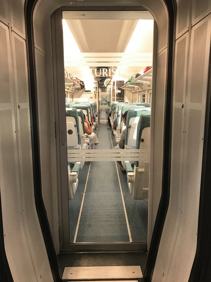 High Speed Train, Indoor View Editorial Stock Photo - Image of doorway ...