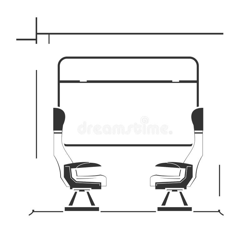 High speed train interior stock vector. Illustration of destination ...