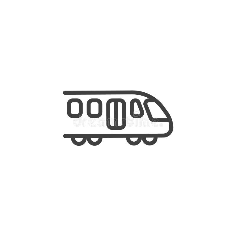 High Speed Train Vector Icon Stock Vector - Illustration of sign ...