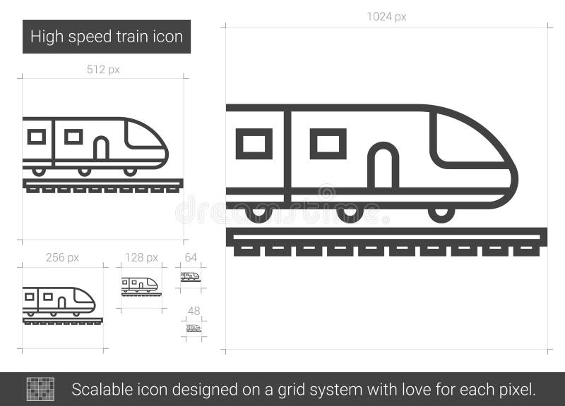High Speed Train Drawing Speed Stock Illustrations – 486 High Speed ...