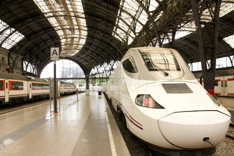 Passenger Trains France Spain Stock Photos - Free & Royalty-Free Stock ...