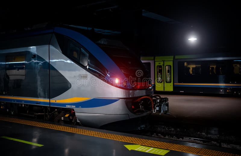 High Speed Train at Metro Station Editorial Photography - Image of high ...
