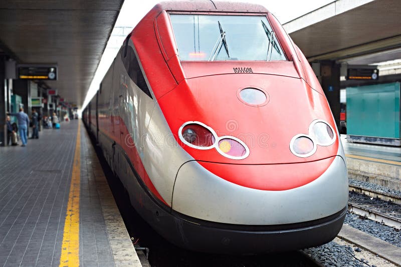 High-speed Train in Station Stock Photo - Image of long, outdoors: 46800068