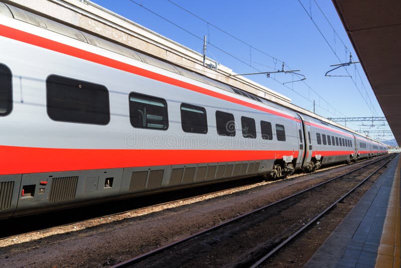 High Speed Train in Station Stock Photo - Image of fast, railway: 30382452