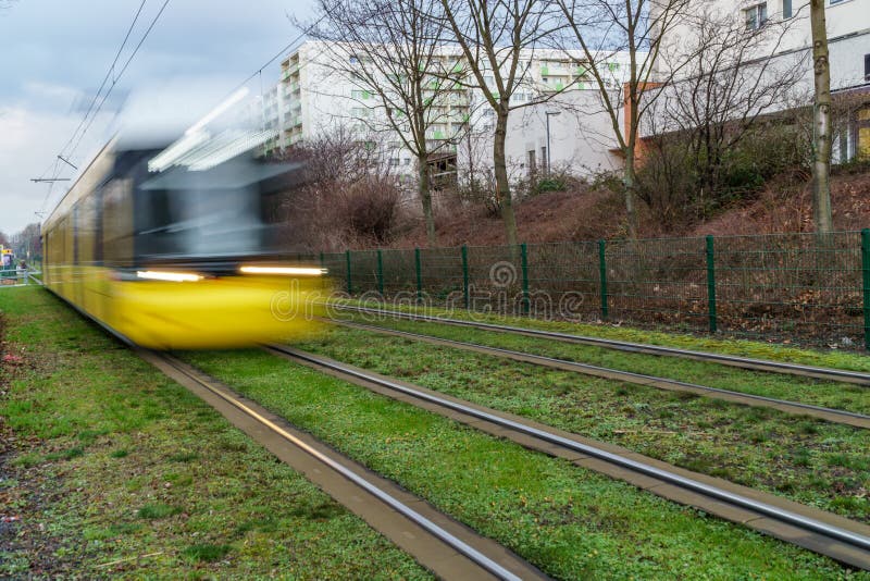 High-speed tram stock photo. Image of blur, momentum - 71584762