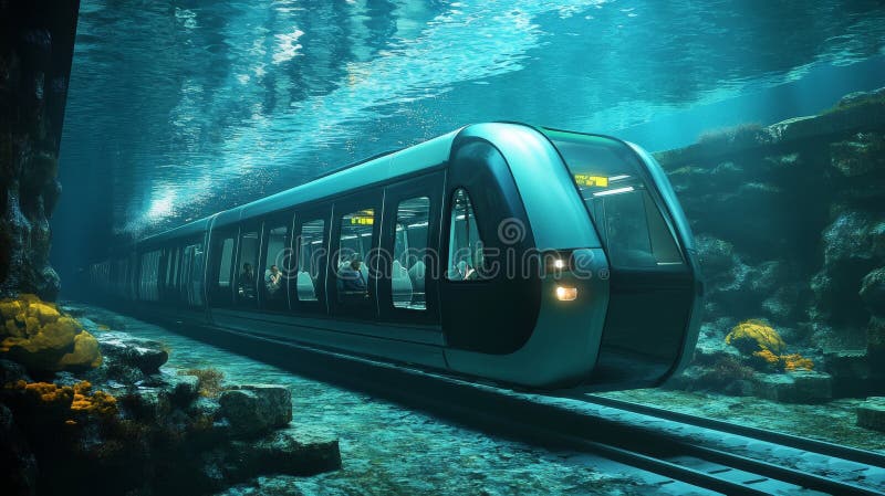 Real Underwater Train Underwater Trains: AI Reimagines Indian Railway