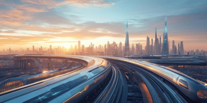 HighSpeed Transportation Hub with HyperModern Design for Urban Planning ...