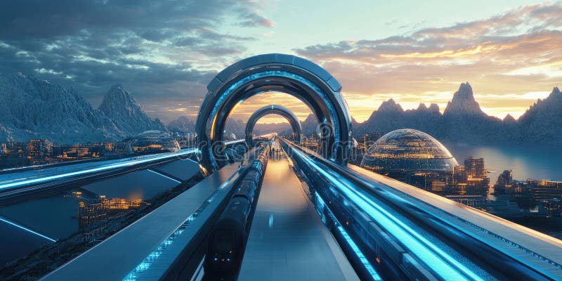 HighSpeed Transportation Hub with HyperModern Design for Urban Planning ...