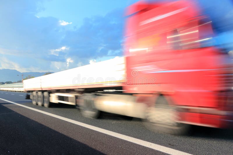 High speed truck stock photo. Image of line, outdoor - 17165214