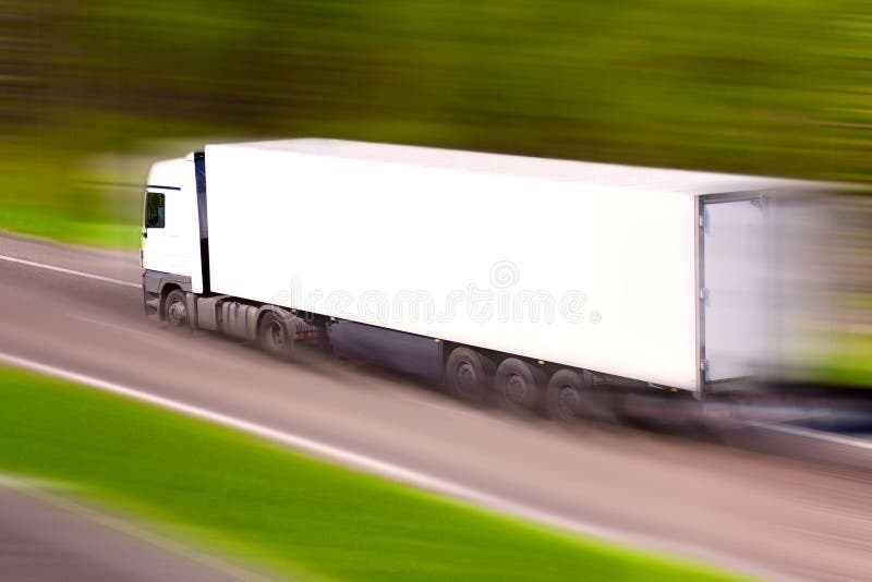 High-speed truck stock photo. Image of freeway, landscape - 20257920
