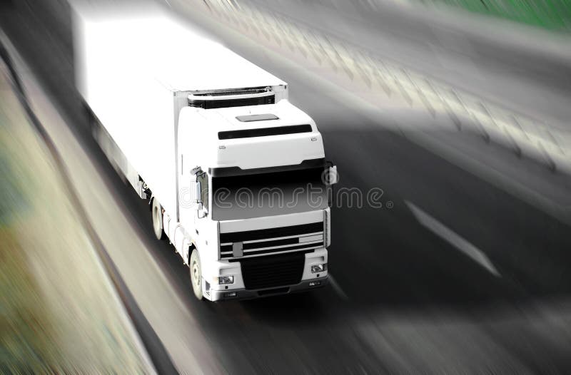 High-speed truck stock photo. Image of transportation - 5056352