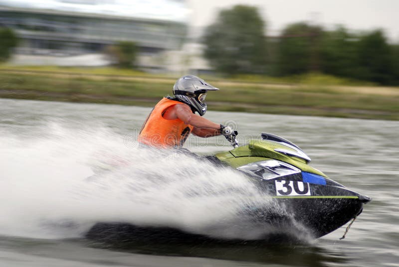 High-speed water jetski stock photo. Image of race, speed - 2815078