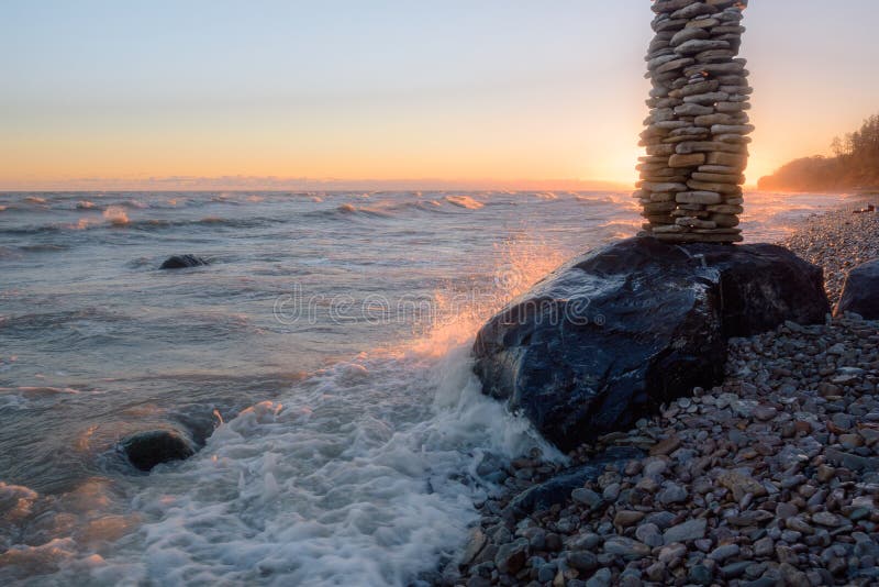 High stack on coast stock photo. Image of coast, nature - 78970146