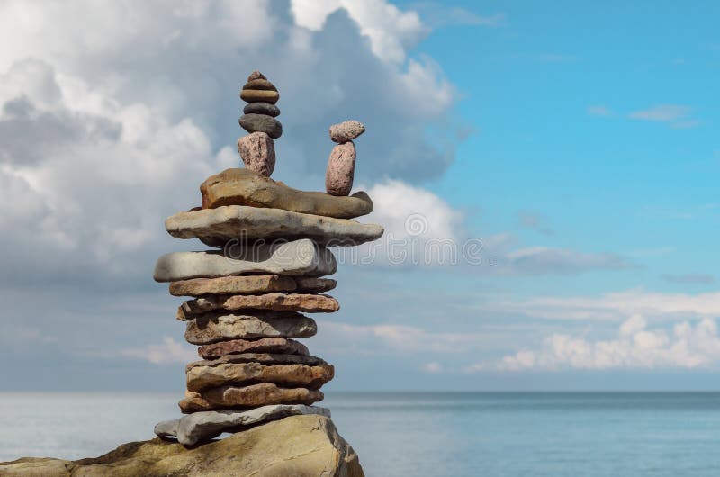 High stack of stones stock photo. Image of harmony, group - 71198756