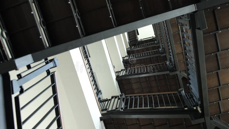 Staircase of Multi-storey Building Under Construction with Brick Walls ...