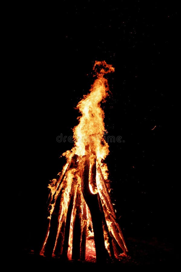 Natural bonfire stock photo. Image of black, bonfire - 30206732