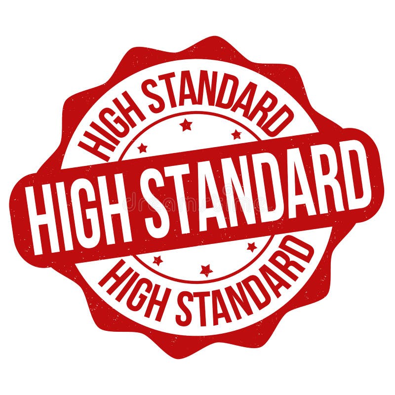 High Standard Gold Star Vector Icon Stock Vector - Illustration of mark ...