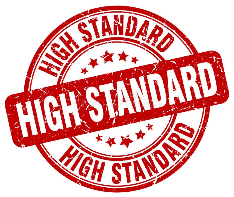 High Standard Red Grunge Round Vintage Stamp Stock Vector ...