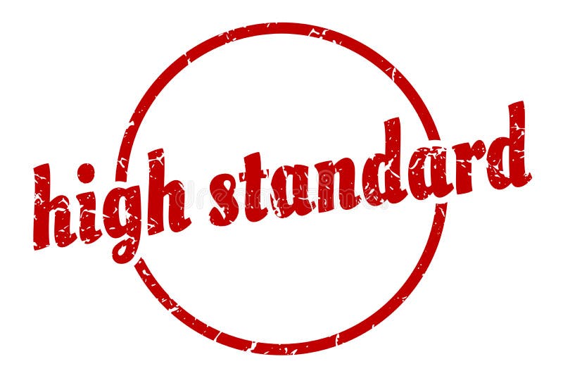 High Standard Sign. High Standard Round Vintage Stamp Stock Vector ...