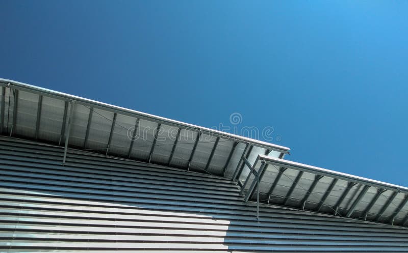 High Steel Roof, Blue Sky, Civil Engineering Stock Photo - Image of ...