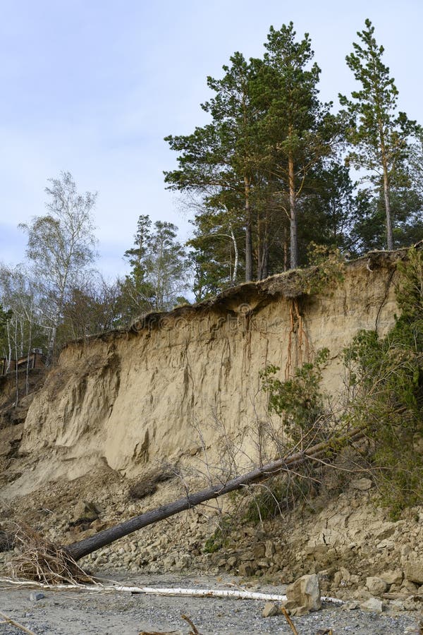 High Steep Rocky Bank of a River Stock Image - Image of jackstone ...