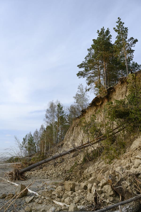 High Steep Rocky Bank of a River Stock Image - Image of jackstone ...