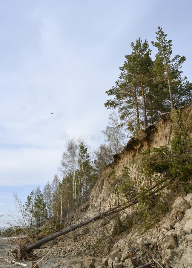 High Steep Rocky Bank of a River Stock Image - Image of jackstone ...