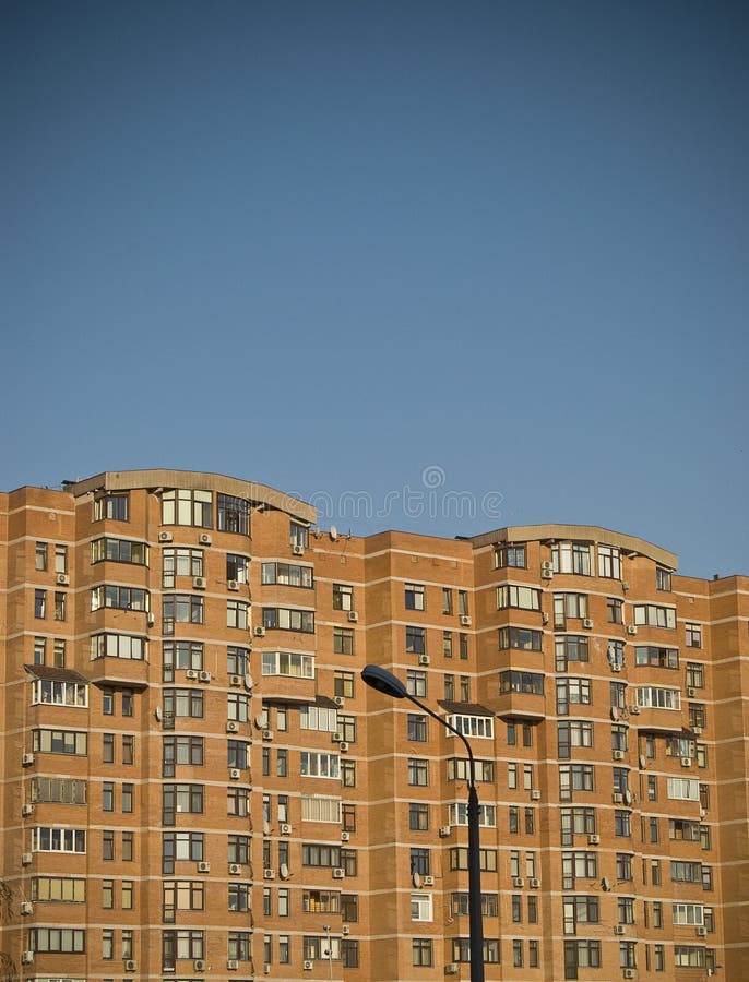 High Storey Appartment Building Stock Image - Image of city, building ...
