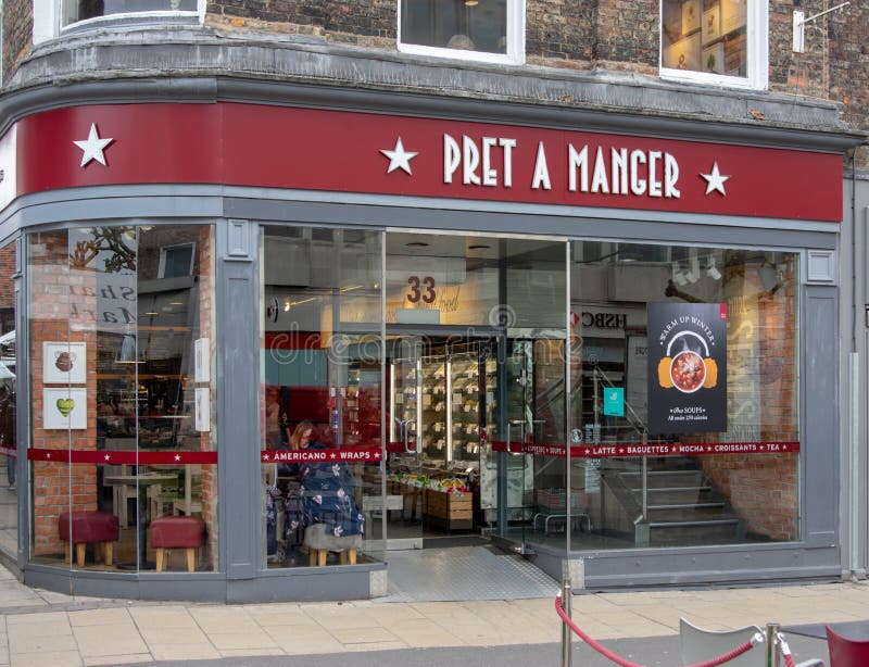 Pret a Manger shop front editorial photo. Image of tables - 194398331