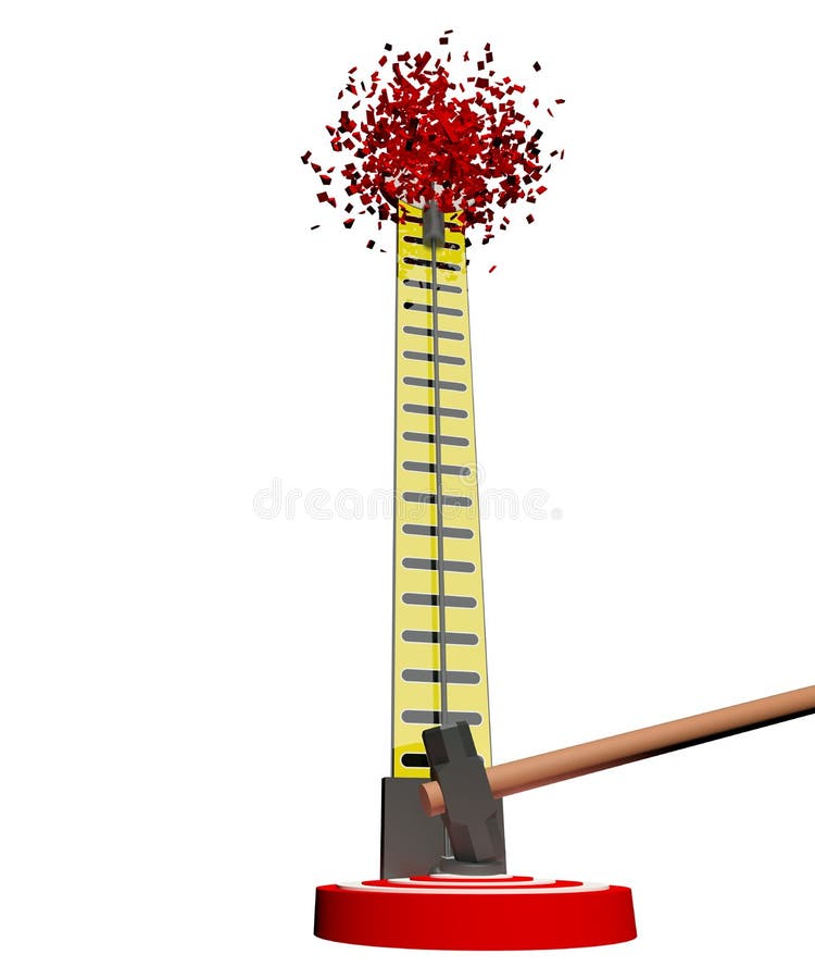 Strength test stock illustration. Illustration of bell - 40890892