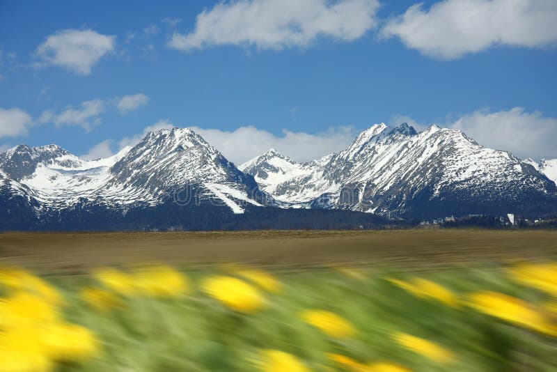 High Tatra during a Spring Time, Slovakia Stock Photo - Image of snow ...