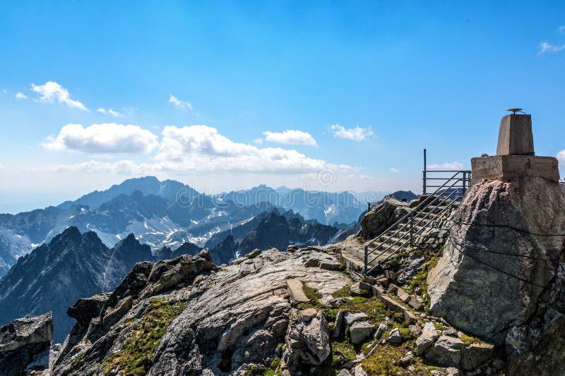 High Tatras, Scenery from Lomnicky Stit Stock Image - Image of ...