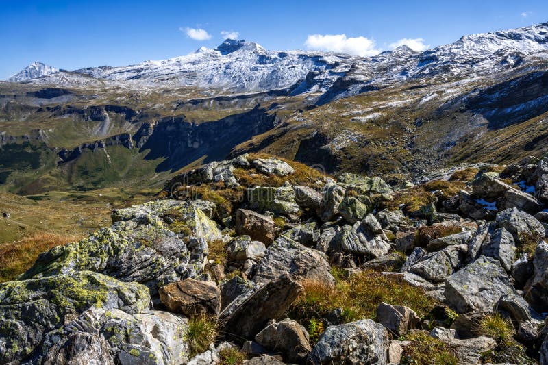 High Tauern Mountain Range in Austria Stock Image - Image of rocks ...