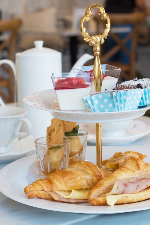 High tea sets stock image. Image of english, gourmet - 96561225