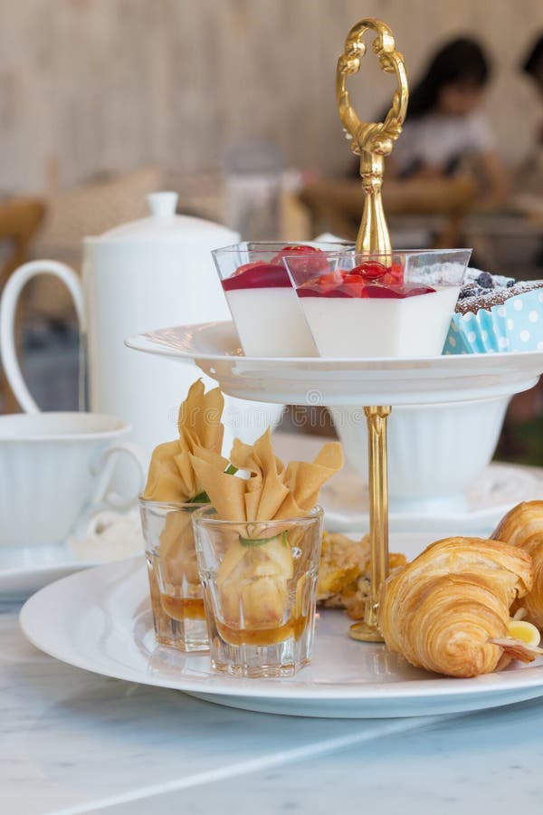 High tea sets stock image. Image of pastry, gourmet, elegance - 96561241