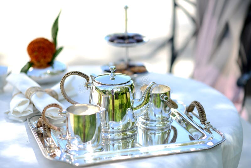 High tea stock image. Image of luxury, outside, afternoon - 83301553