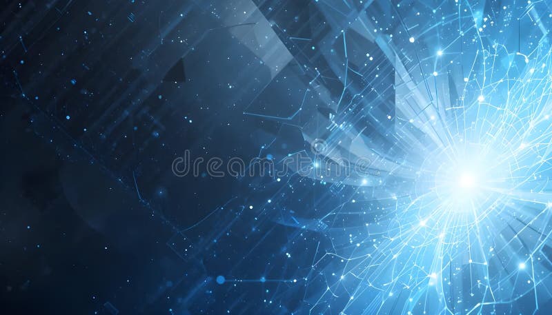 Modern Blue and Dark Grey Metallic Overlap Futuristic Technology ...