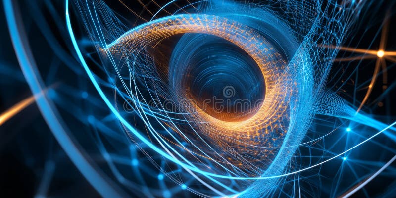 A High-tech Abstract Background Inspired by Advanced Quantum Mechanics ...