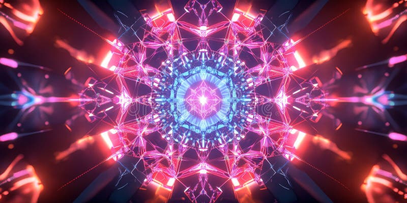 A High-tech Abstract Background Inspired by Sacred Geometry, Featuring ...
