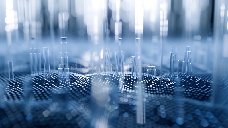 High Tech Abstract 3D Background Rectangular Field in Style of ...