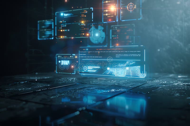 High-Tech Advanced Displaying Screens for Modern Applications Stock ...