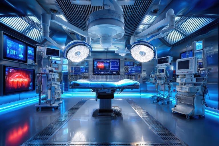 High-tech Advanced Surgical Room Stock Photo - Image of advanced ...