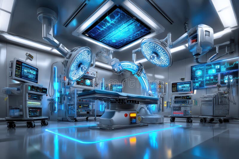 High-tech Advanced Surgical Room Stock Photo - Image of engineering ...