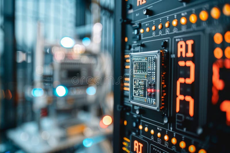 High Tech AI Circuit Board, Symbolizing the Complex and Advanced Design ...