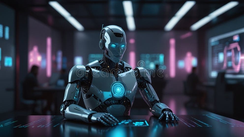 High-tech AI Head Sphere with Intricate Circuit Patterns and a Glowing ...