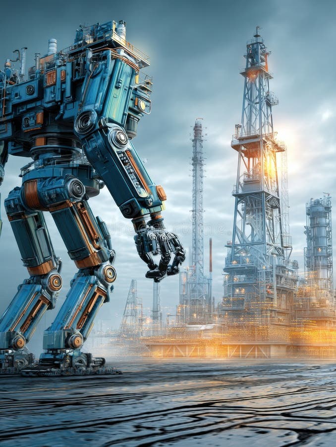 AI Robot Conducts Inspection on Oil Rig with Digital Holograms at ...