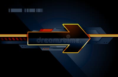 High tech arrows stock vector. Illustration of system - 10825478