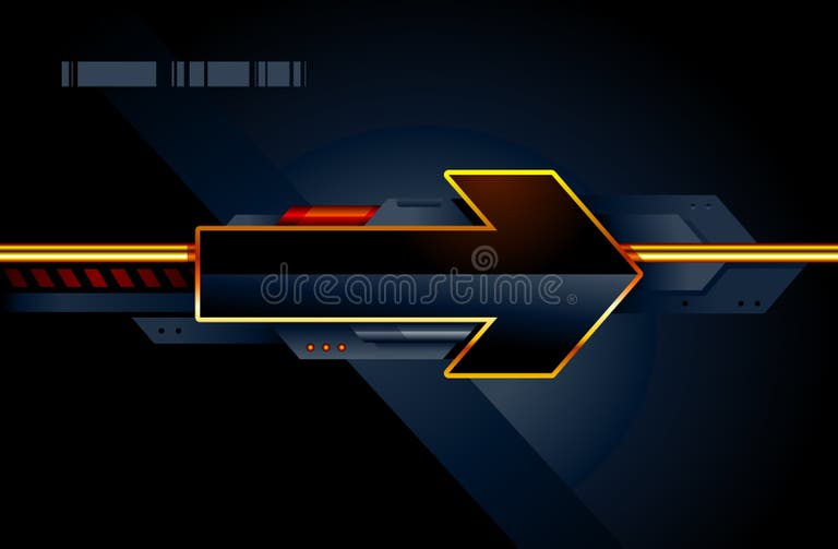 High tech arrows stock vector. Illustration of system - 10825478